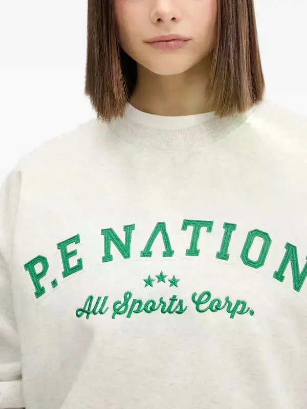 P.E Nation Logo Embroidered Sweatshirt