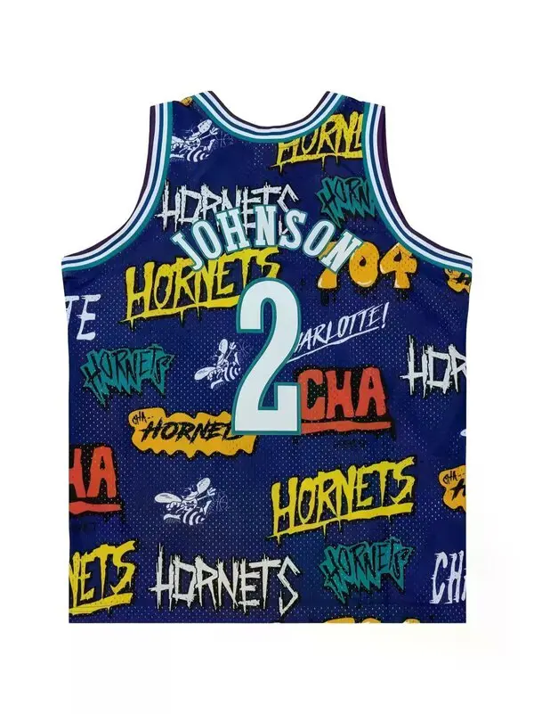 Mitchell & Ness Charlotte Hornets Graphic Print Vest