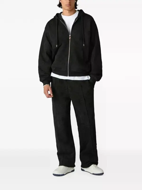 Casablanca Monogram-print Zip-up Hoodie