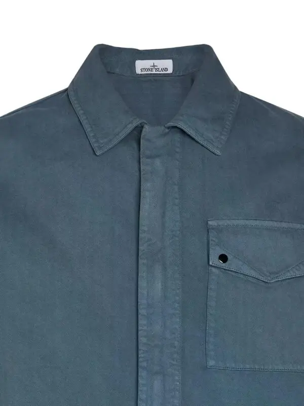 Stone Island Logo-patch Drawstring Shirt