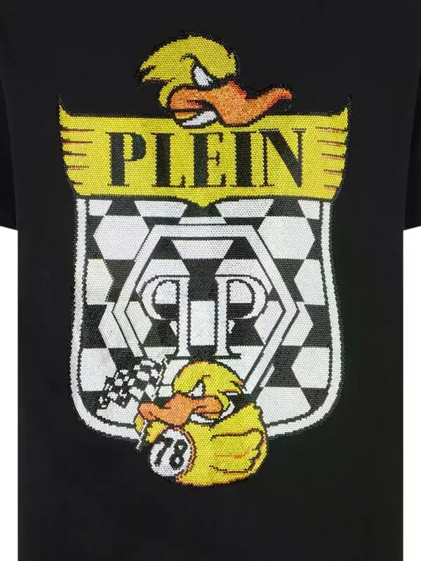 Philipp Plein Jersey T-shirt Plein Duck Check - Black