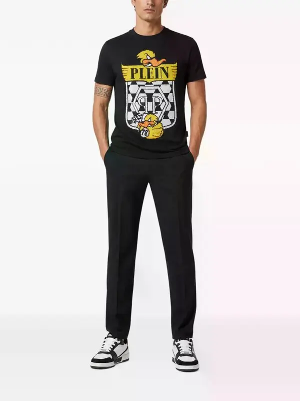Philipp Plein Jersey T-shirt Plein Duck Check