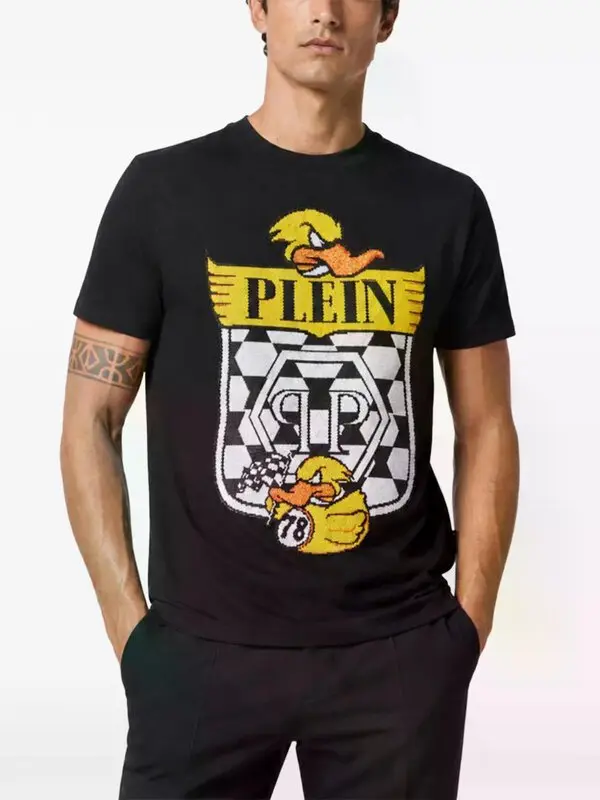 Philipp Plein Jersey T-shirt Plein Duck Check