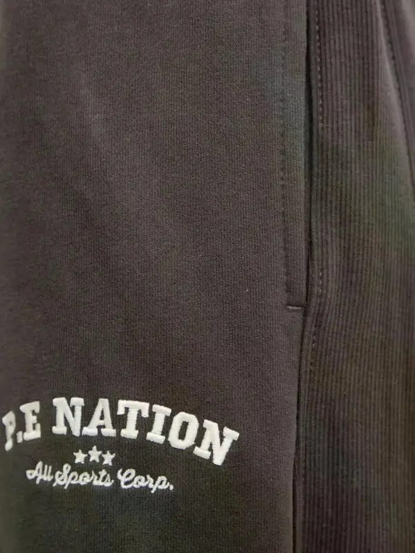 P.E Nation Logo-embroidered Wide Leg Track Pants