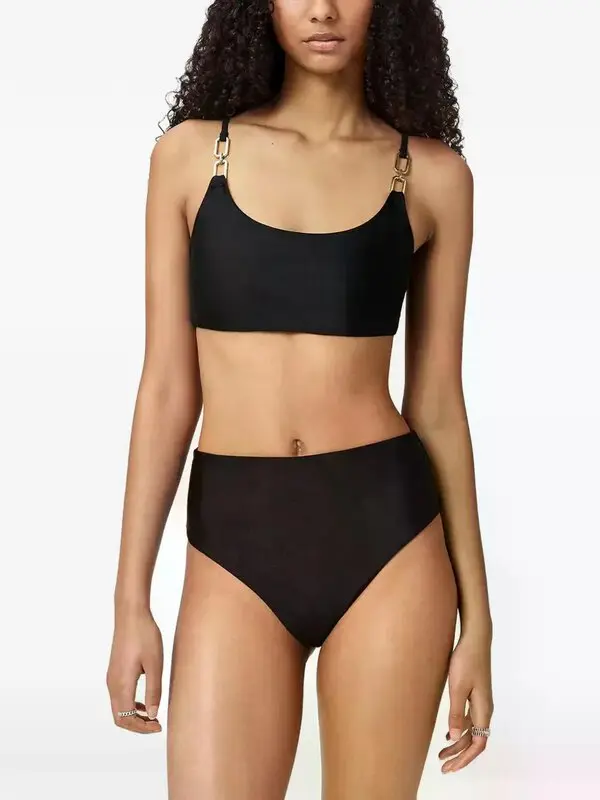 ALLSAINTS Talaria Chain-link Detail Bikini Top - Black
