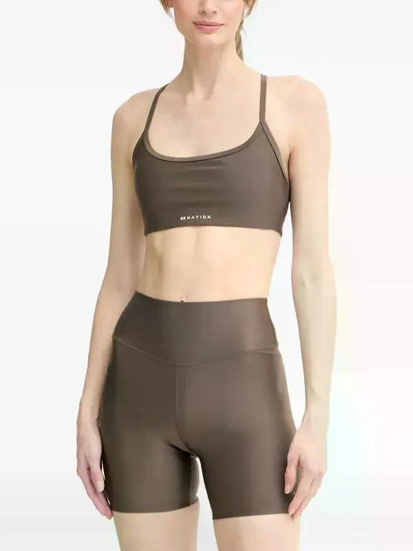 P.E Nation Fairmont Sports Bra - Brown