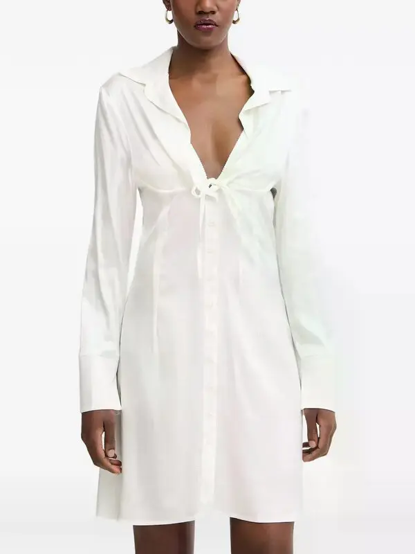 SILVIAN HEACH Spread Collar Button-down Mini Dress