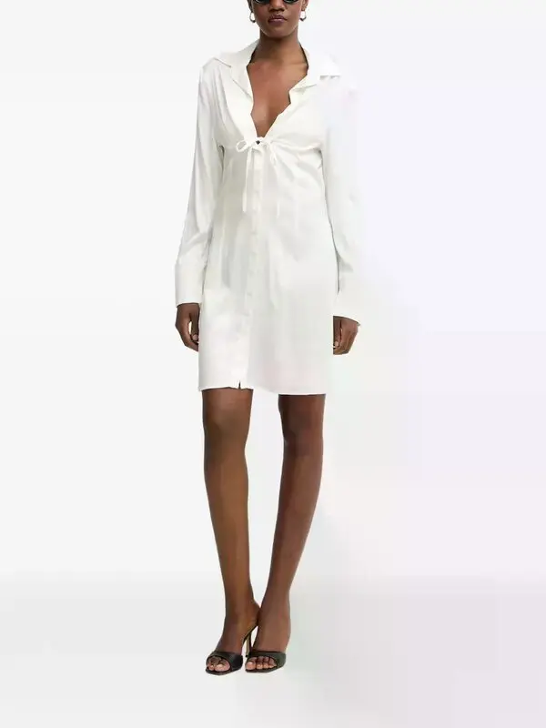 SILVIAN HEACH Spread Collar Button-down Mini Dress
