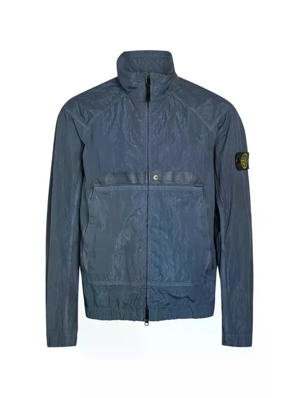 Stone Island Crinkled Finish Jacket - Blue
