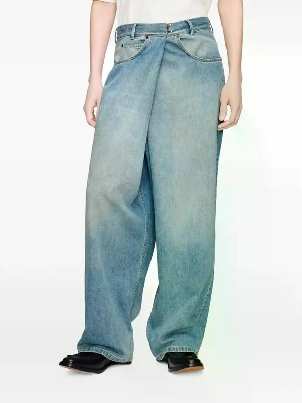 MAISON MARGIELA Faded Effect Wrap Front Jeans