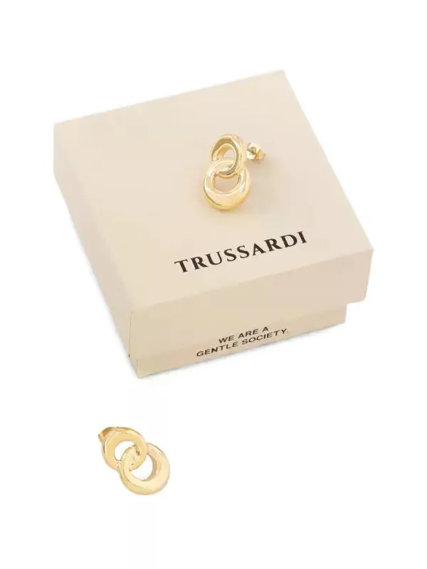 TRUSSARDI Interlocking Ring Earrings