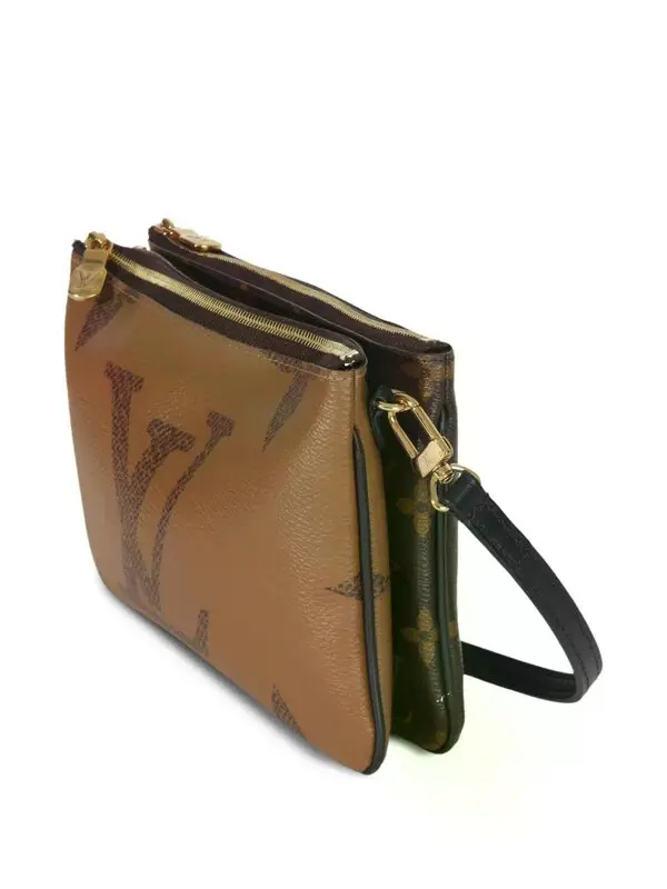 LOUIS VUITTON Double Zip Giant Monogram Reverse Bag - Neutrals