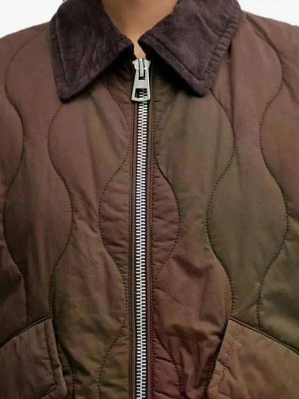Marc O'polo Quilted Jacket With Corduroy Collar