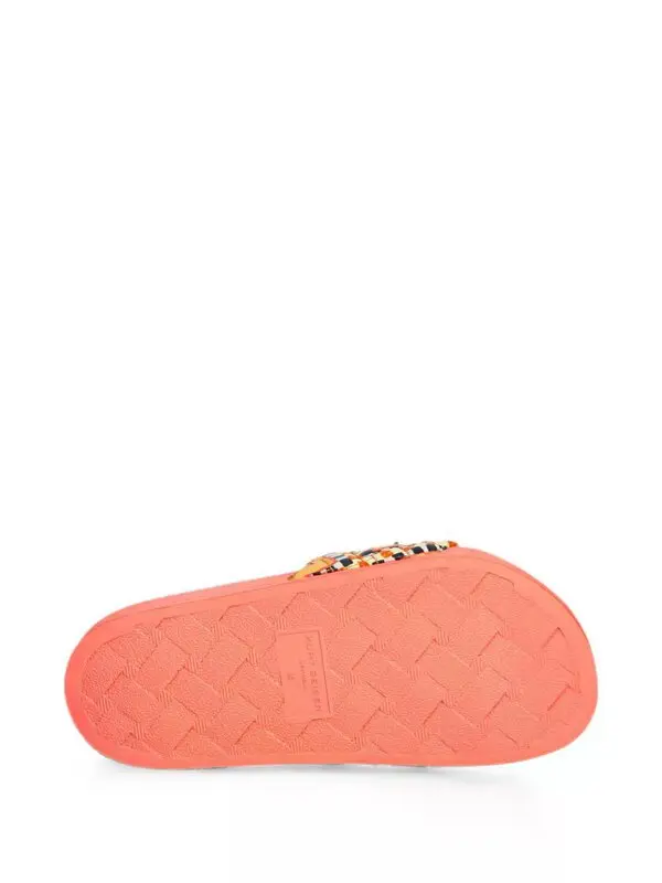 Kurt Geiger Quilted Eagle-plaque Slides