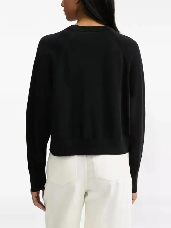 Marc O'polo Raglan-sleeve Button-up Cardigan - Black