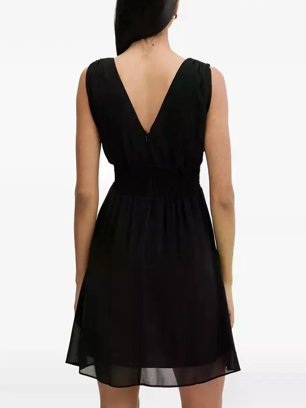 MORGAN Button-detail Ruched Mini Dress