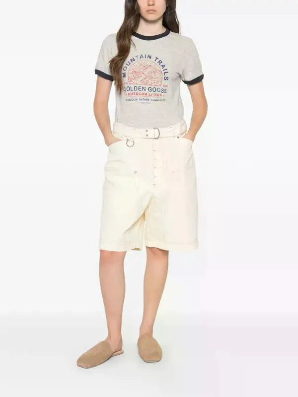 GOLDEN GOOSE Crewneck Graphic T-shirt