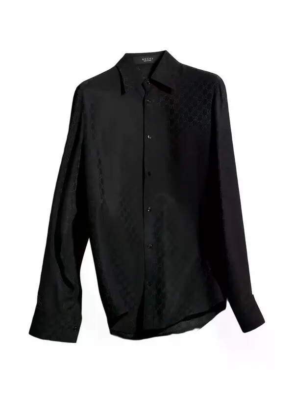Gucci Gg Supreme Jacquard Shirt - Black