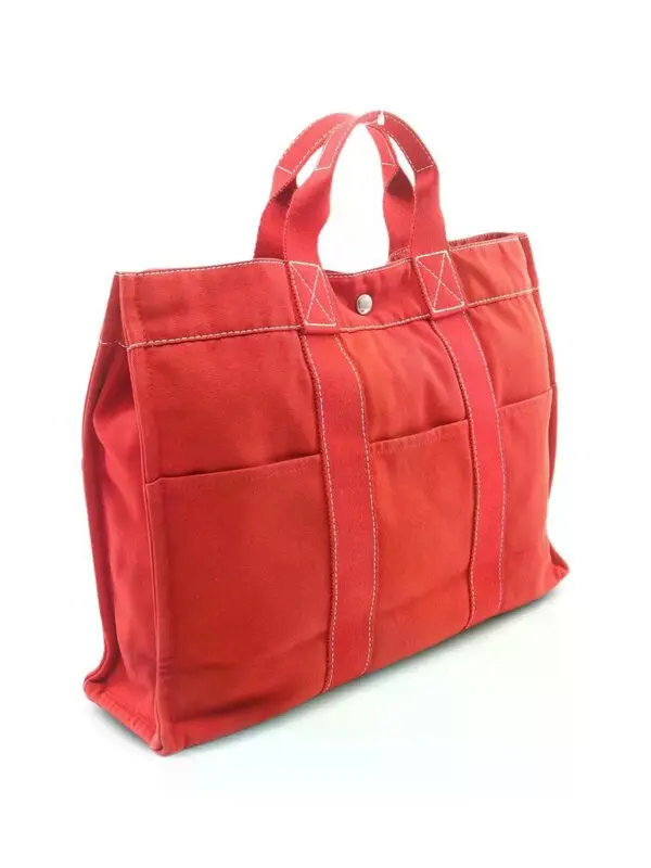 Hermès Sac Deauville Mm Tote Bag - Red