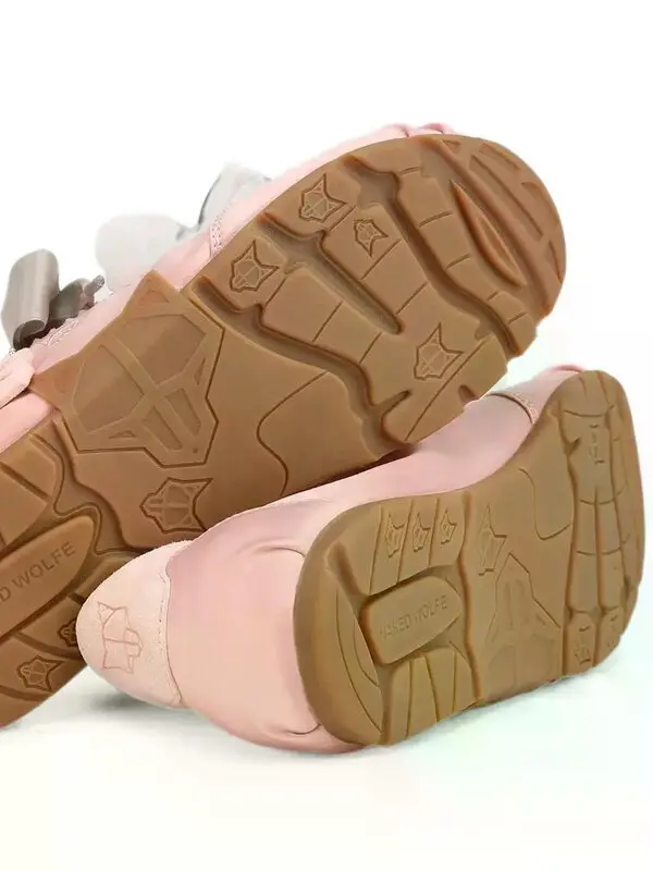 NAKED WOLFE Bow-embellished Satin Sneakers