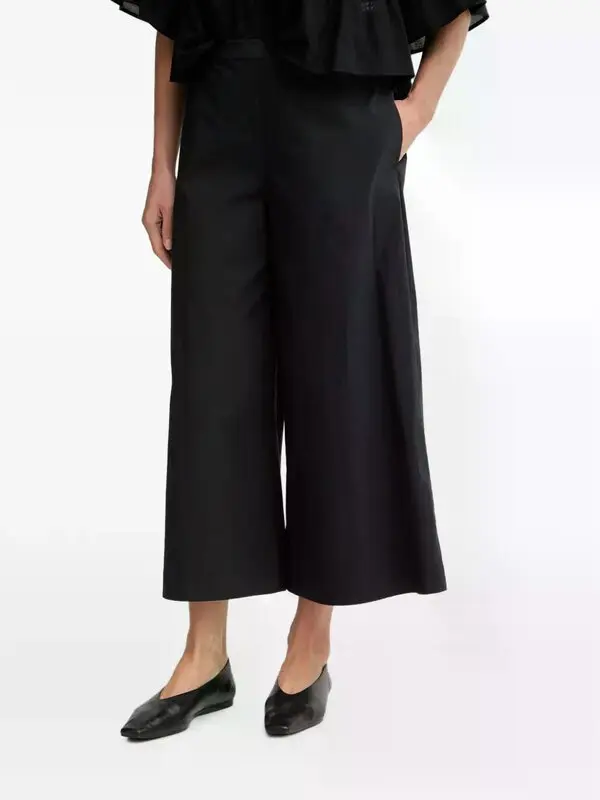 Marc O'polo Cropped Wide-leg Trousers