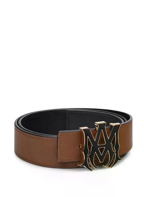 Amiri Ma Logo-plaque Leather Belt