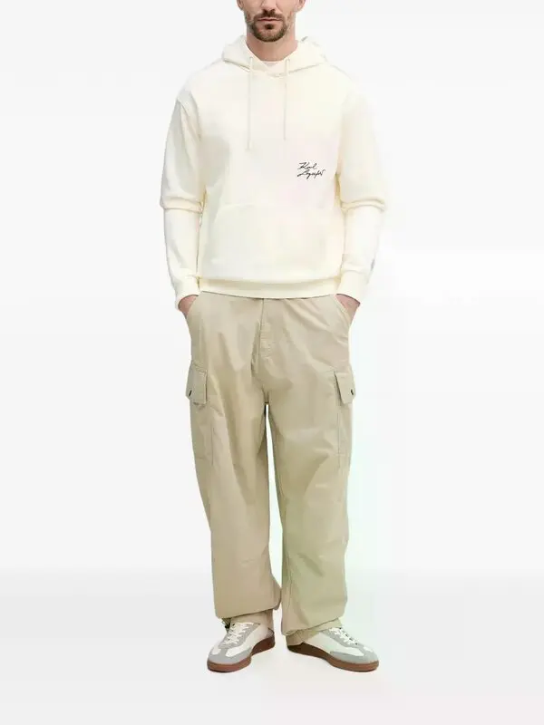 Alpha Industries Textured Drawstring Hem Wide-leg Trousers