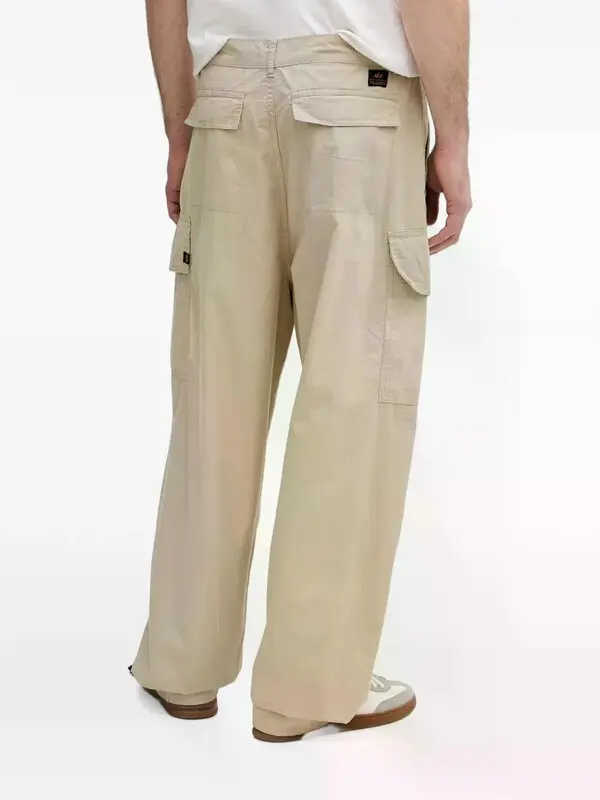 Alpha Industries Textured Drawstring Hem Wide-leg Trousers