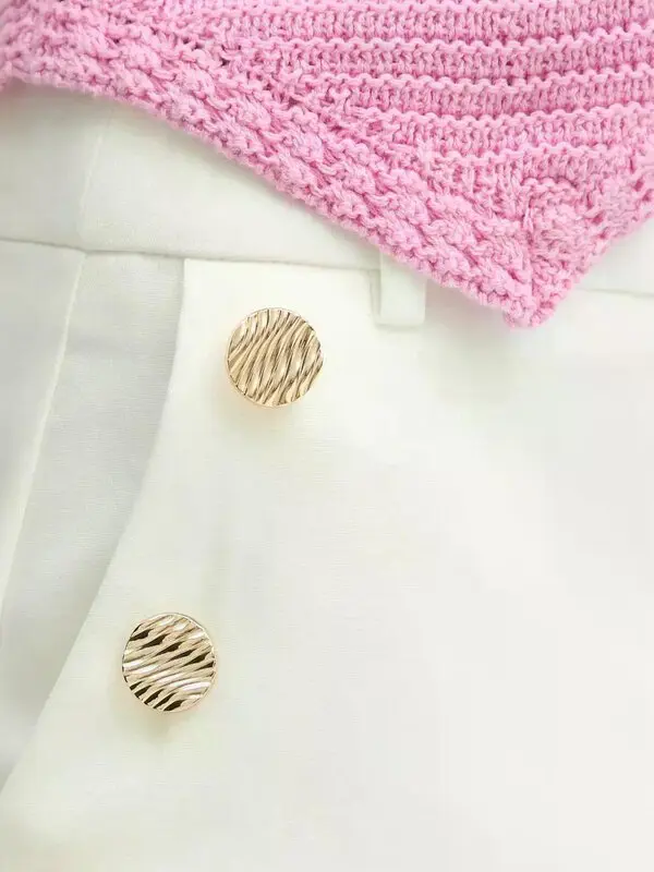 MORGAN Button-detail Tailored Trousers