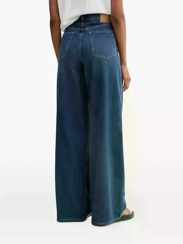 Rag & Bone Sofie Wide-leg Jeans - Blue