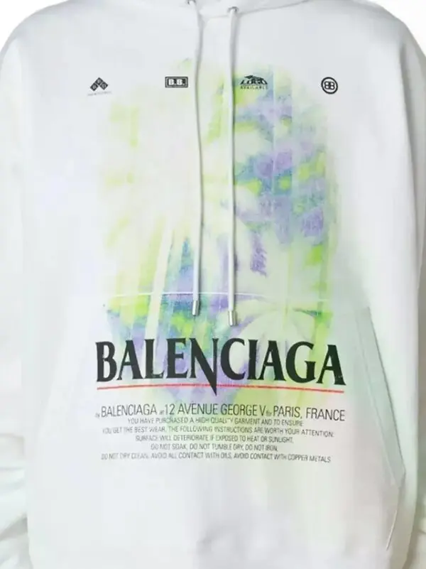 Balenciaga Graphic Print Hoodie
