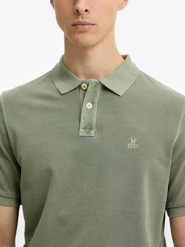 Marc O'polo Logo-embroidered Short-sleeve Polo Shirt