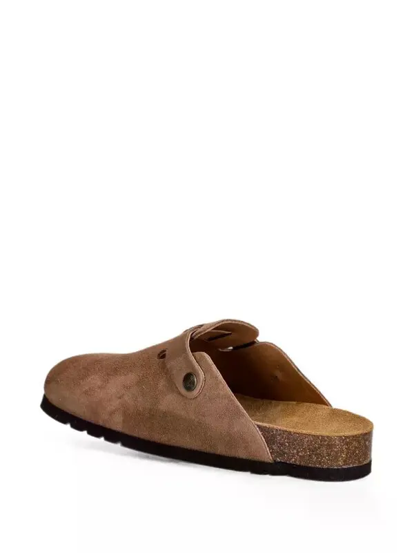DR. SCHOLL'S SHOES Boston Suede Slip-on Slippers With Buckle Fastening