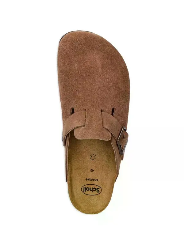 DR. SCHOLL'S SHOES Boston Suede Slip-on Slippers With Buckle Fastening