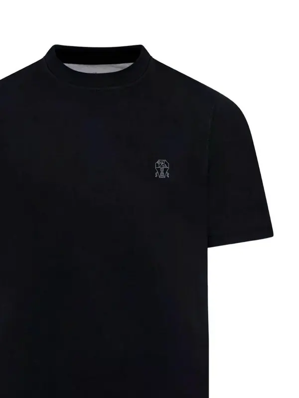 Brunello Cucinelli Logo-embroidered T-shirt
