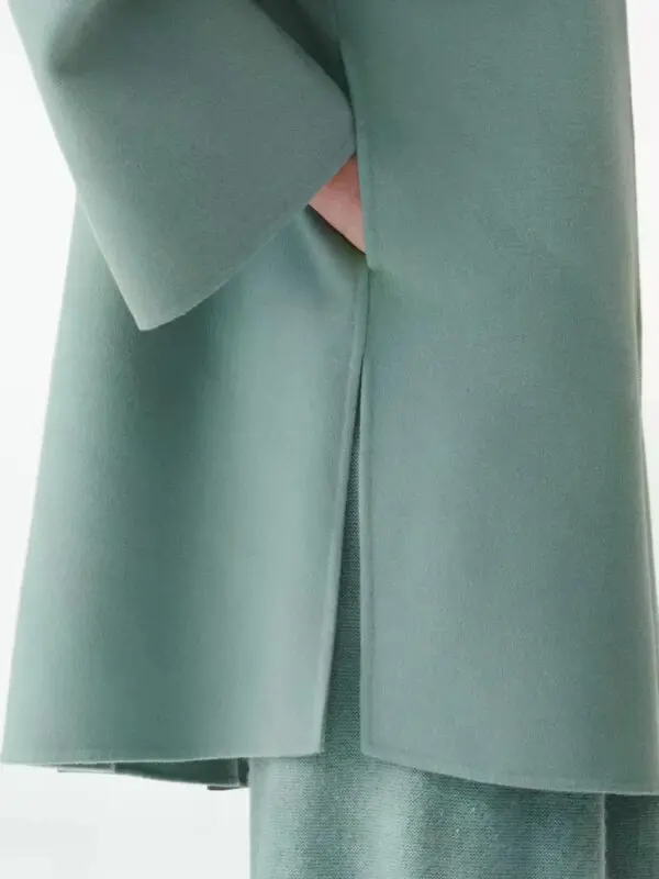 Fabiana Filippi High Neck Zip-up Coat - Blue