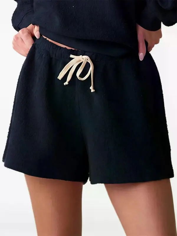 THE LADY AND THE SAILOR Everyday Bouclé Shorts - Blue