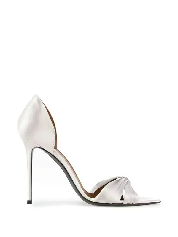 GIUSEPPE ZANOTTI Lumière Rhinestone Embellished Heeled Sandals - White