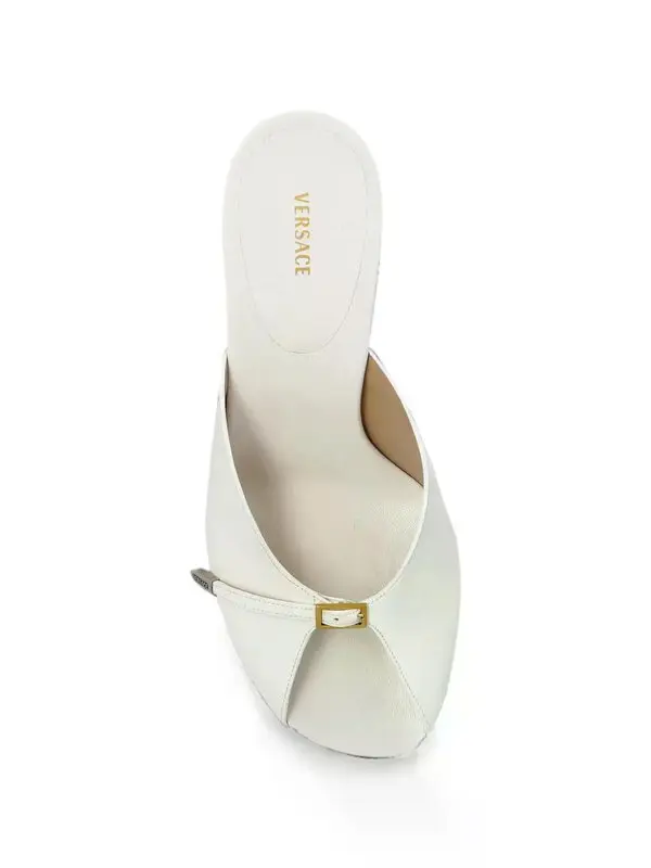 Versace Buckle Detail Stiletto Heeled Sandals
