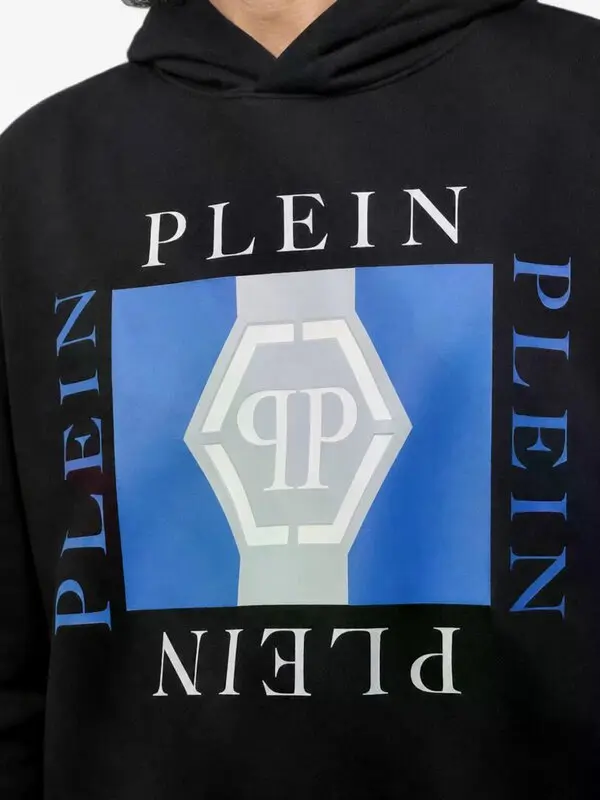 Philipp Plein Logo-print Hoodie - Black