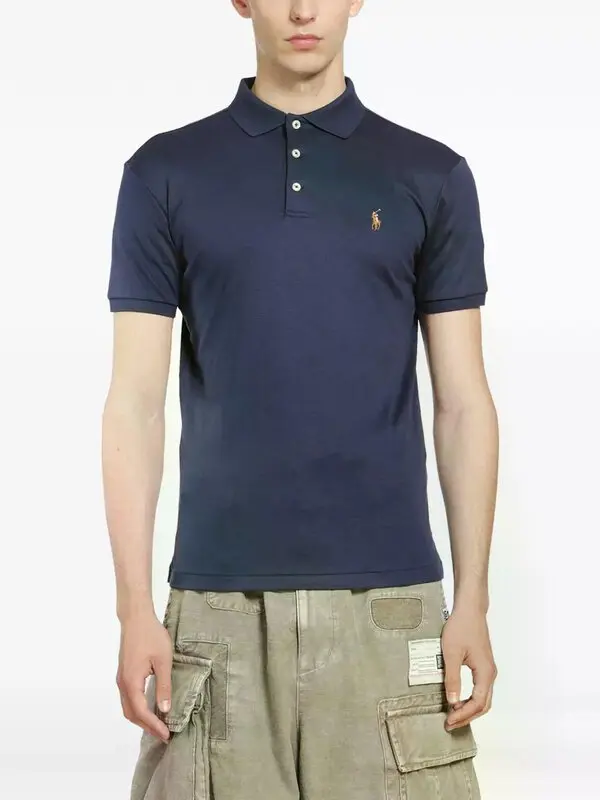 Polo Ralph Lauren Custom Slim Logo-embroidered Piqué Polo Shirt