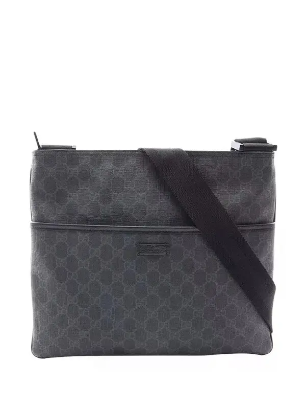 Gucci Gg Supreme Crossbody Bag - Black