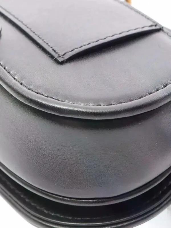Fendi Nano Leather Crossbody Bag - Black