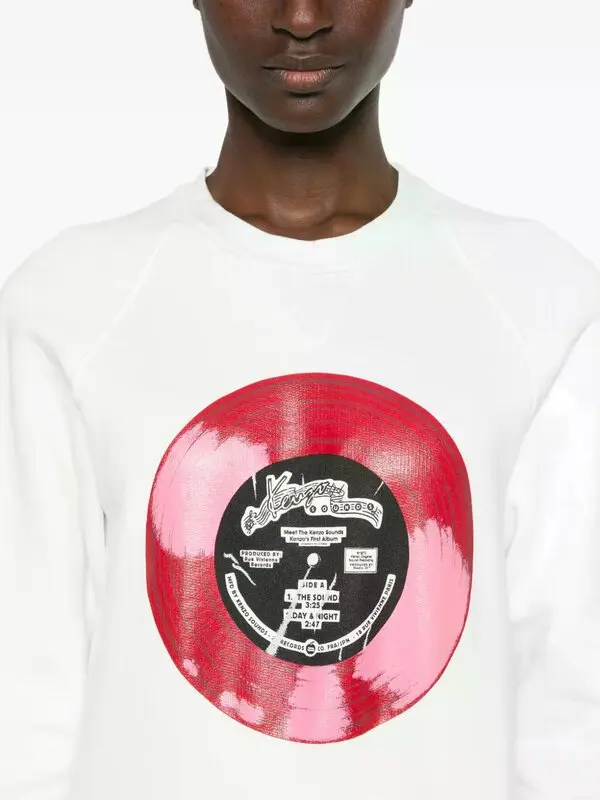 Kenzo Graphic Print Raglan Sleeve Sweatshirt