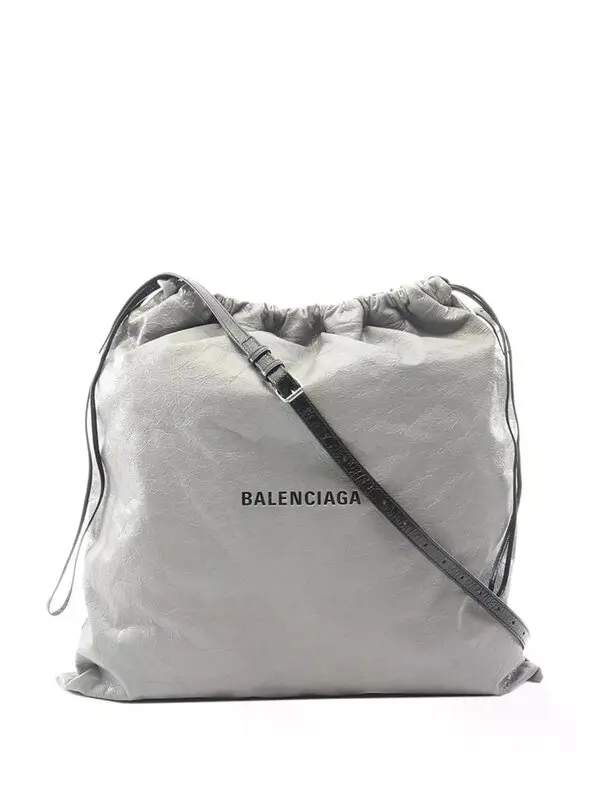 Balenciaga Leather Shopper Dust Bag Crossbody Bag