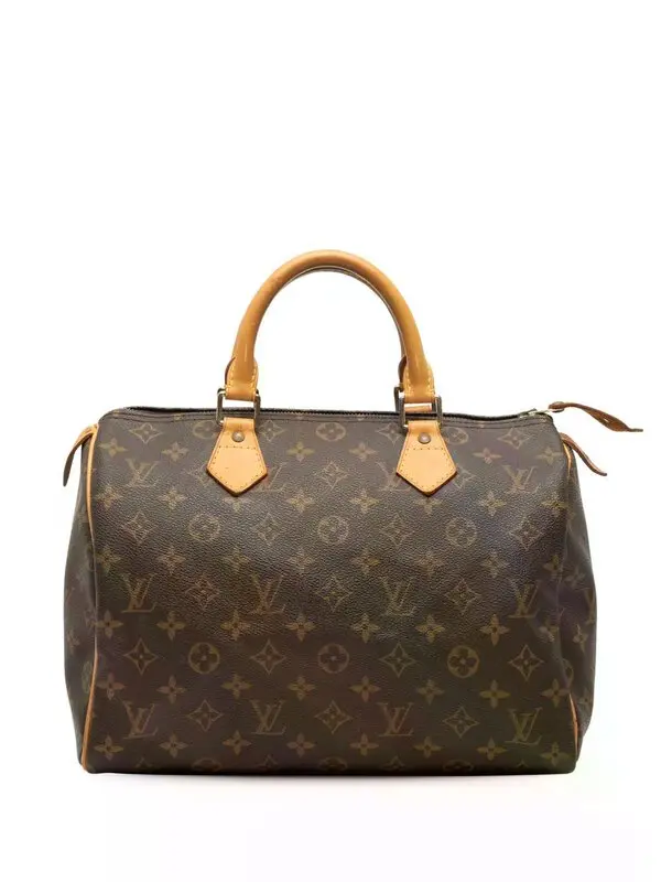 LOUIS VUITTON Monogram Speedy 30 Boston Bag - Brown