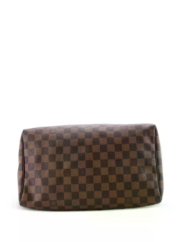 LOUIS VUITTON Speedy Handbag Damier 30 Satchel - Brown