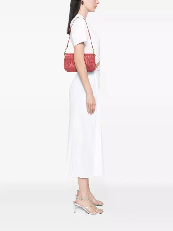Miu Miu Matelasse Nappa Frame Shoulder Bag - Pink