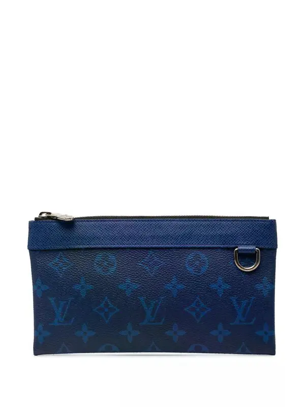 LOUIS VUITTON Monogram Taigarama Pochette Discovery Pm Clutch Bag