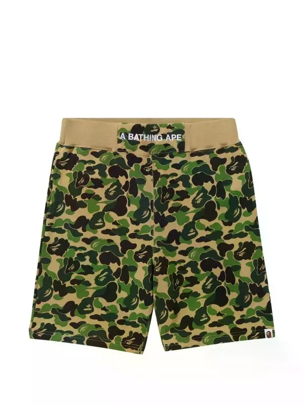 A BATHING APE Abc Camo Shorts - Neutrals